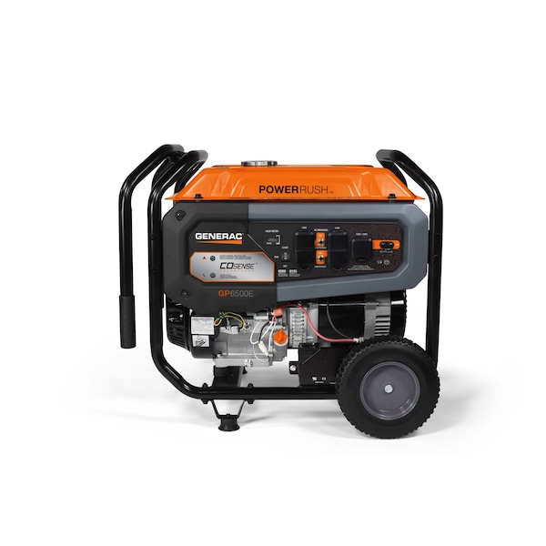 Generac Portable Generator, Gasoline, Electric, Recoil Start, 120/240V ...