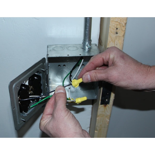 Southwire Box W/ Hinged 3/4 To 1-1/2 In 2 Gang Ring 3 In Deep 3/4 Ko, 5 ...