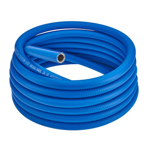 Calbrite Liquid-Tight Flex Metal Conduit, 1 in Trade Size, 25 ft, 5-1/4 ...