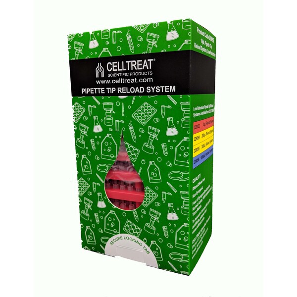 Celltreat Low Retention Pipette Tip Reload System, Non-sterile, 10 uL ...