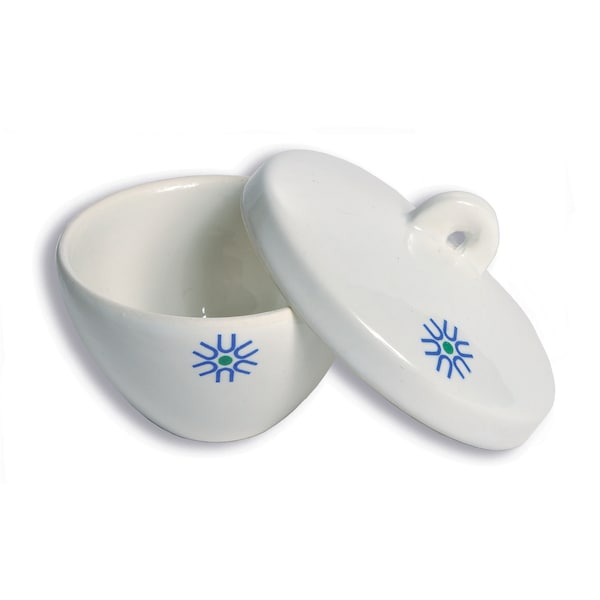 United Scientific Porcelain Crucible, Wide Form, With, PK 6 JCL020 | Zoro