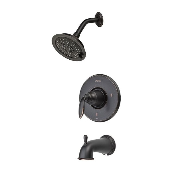 Pfister Single Handle Avalon Tub And Shower Trim, Tuscan Bronze, Tuscan ...