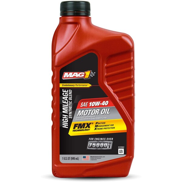 Mag 1 Synthetic Motor Oil, 10W-40, 1 Qt. MAG64841 | Zoro