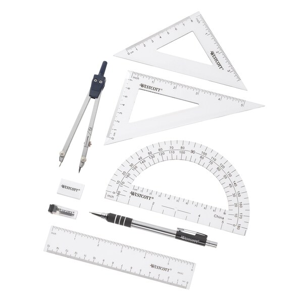 Westcott Math Sets, 8 pc. Math Set 15890 | Zoro
