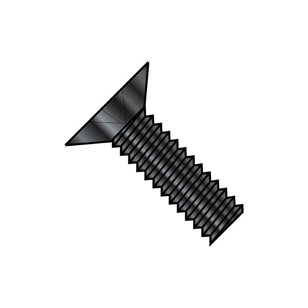 Zoro Select 1/4"-28 x 1-1/8 in Phillips Flat Machine Screw, Plain Steel ...
