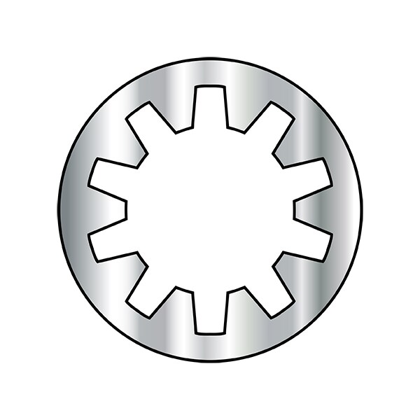 Zoro Select Military Internal Tooth Lock Washer, For Screw Size #4 ...