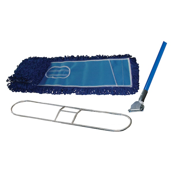Golden Star Dust Mop, Blue, Microfiber, WWD24B WWD24B | Zoro