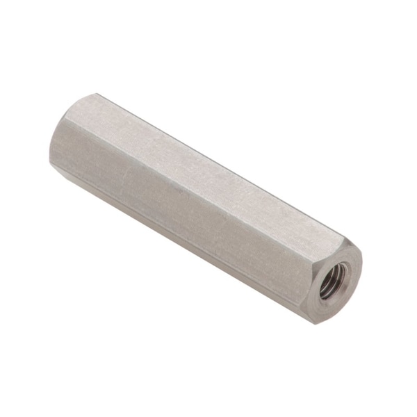 Ampg Coupling Nut, #10-24, 18-8 Stainless Steel, Not Graded, Plain, 1-1 ...