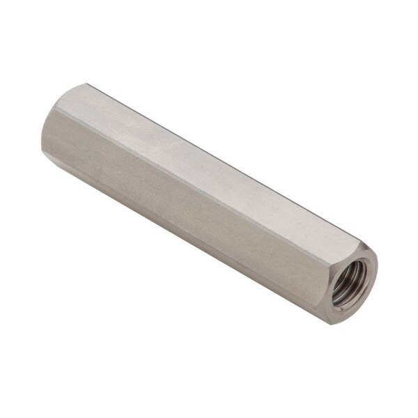 Ampg Coupling Nut, 5/16"-18, 18-8 Stainless Steel, Not Graded, Plain, 2 ...