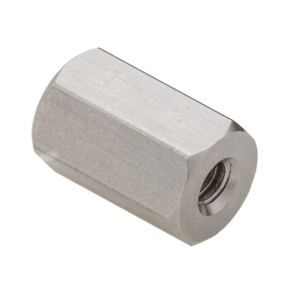 Ampg Coupling Nut, #6-32, 316 Stainless Steel, Not Graded, Plain, 1/2 ...