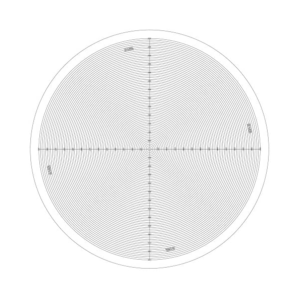 Suburban Optical Comparator 360 deg.ree Radius Ch OC-6 | Zoro