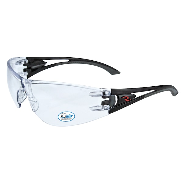 Radians Safety Glasses, Optima IQ, Clear IQ Anti-Fog, Scratch-Resistant ...