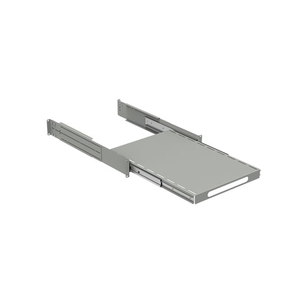 Nvent Hoffman Rack Mount Pull-out Shelf, 17in pull, Lt Gray, Steel ...