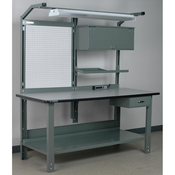 Stackbin Workbenches, 72" W, 1000 lb. P7230ASM-T | Zoro