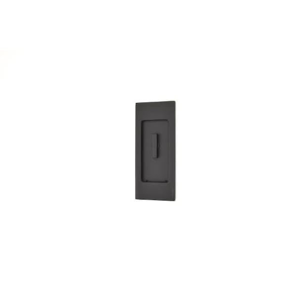 Baldwin Small Santa Monica Satin Black Sliding Door Locks Satin Black ...