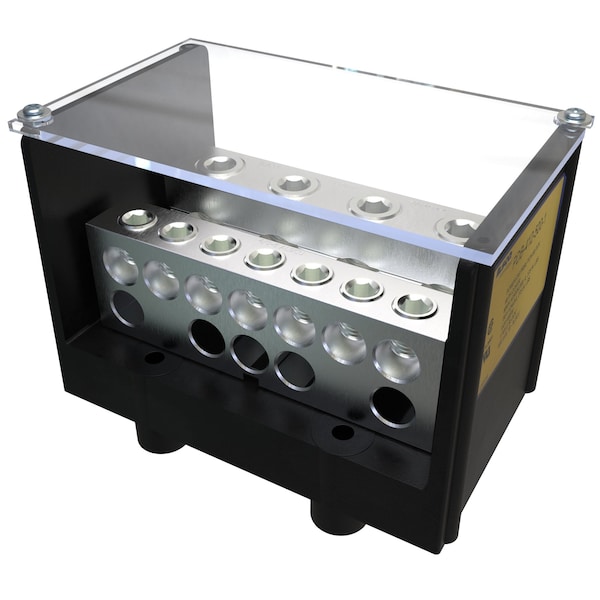 Ilsco Power Distribution Block, Line Conductor PDB-412-500-1-EC | Zoro