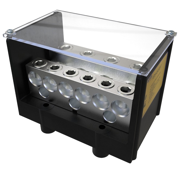 Ilsco Power Distribution Block, Line Conductor PDB-49-500-1-EC | Zoro
