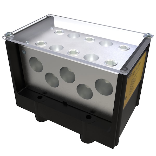 Ilsco Power Distribution Block, Line Conductor PDB-55-500-1-EC | Zoro