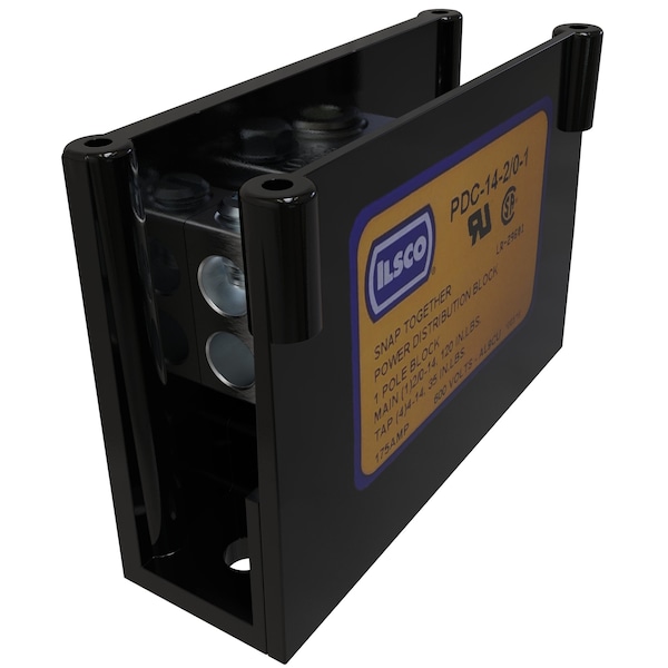 Ilsco Power Distribution Block, Modular Design PDC-14-2/0-1-EC | Zoro