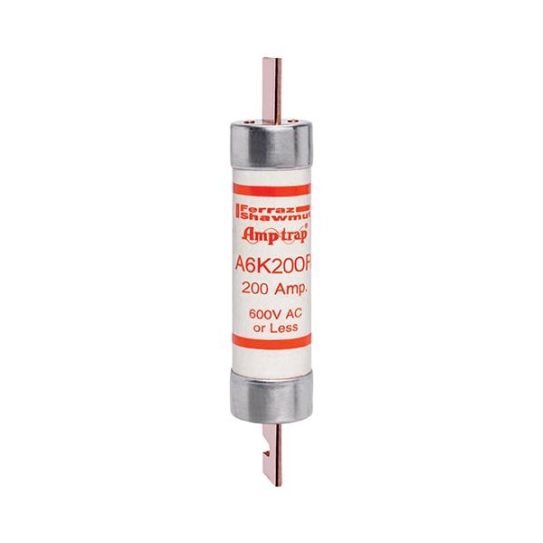 MERSEN 200A RK1 Fast-Acting UL Class Fuse, 600V AC, A6K-R series - A6K200R