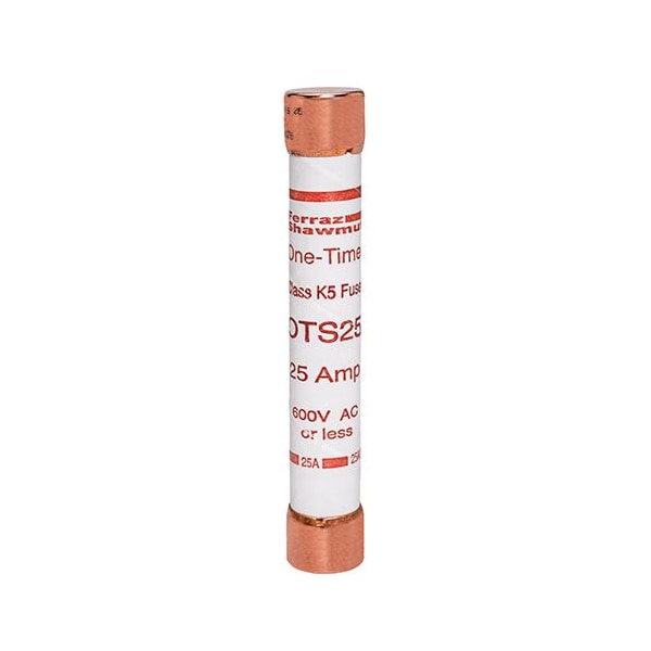 MERSEN 25A K5 Fast-Acting UL Class Fuse, 600V AC, - OTS25