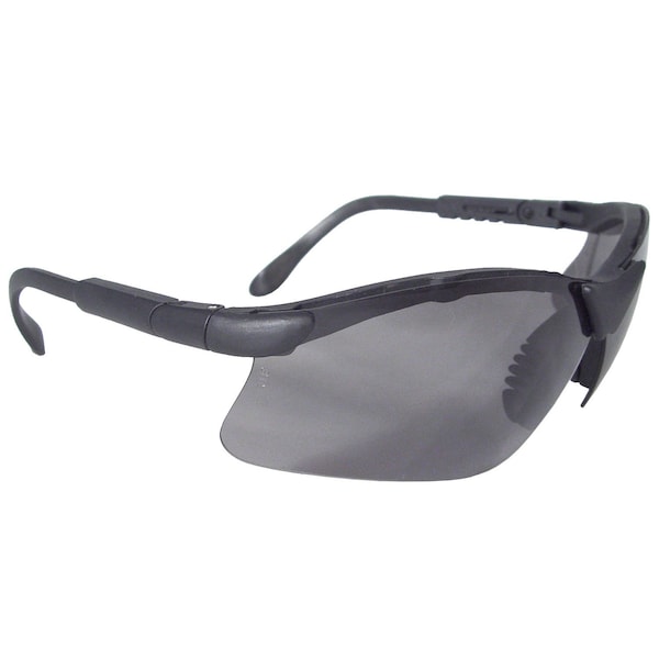 Radians Revelation, Safety Glasses, Anti-Fog & Anti-Scratch, Smoke Lens, Black Frame, Half-Frame ...