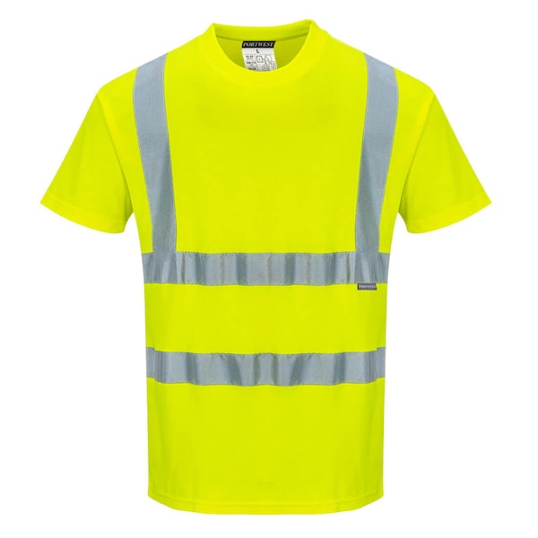 Portwest Cotton T-Shirt, Class 2, Type R, 55% Cotton, 45% Polyester ...
