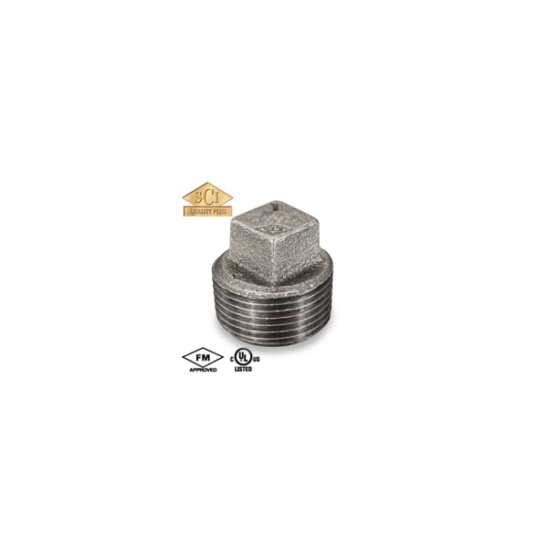 Smith-Cooper 3" Black Square Plug 4316002620 | Zoro