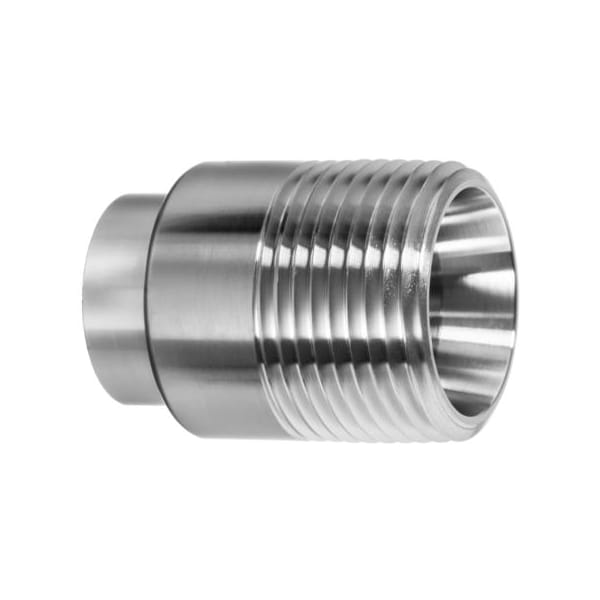 Usa Industrials Sanitary Fitting, 304SS Polished, Male Straight, 1" QC ...