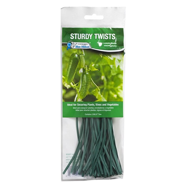 Gardeners Blue Ribbon Sturdy Twists, 8"/20cm T002B | Zoro