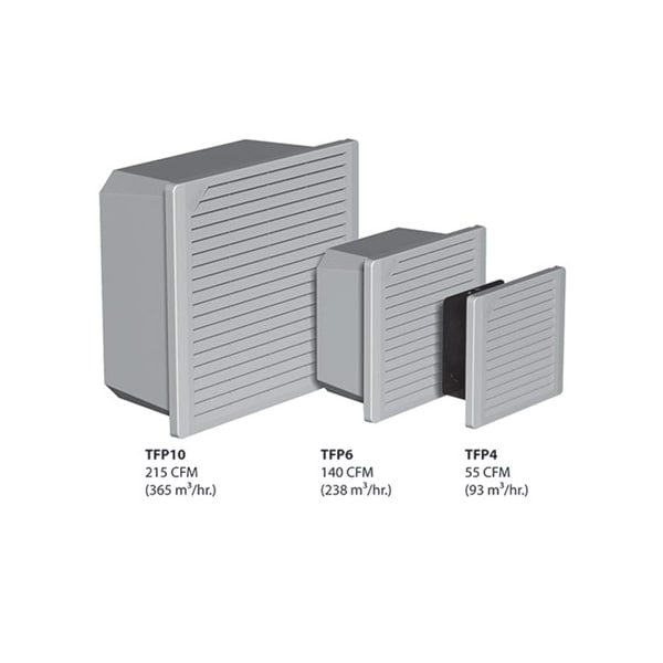 Nvent Hoffman TFP Side-Mount Filter Fans, 115v 50/60Hz TFP61 | Zoro
