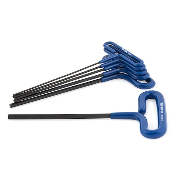 Titan Tool 6 Piece Metric T-Shape, Hex Key Set 12769 | Zoro