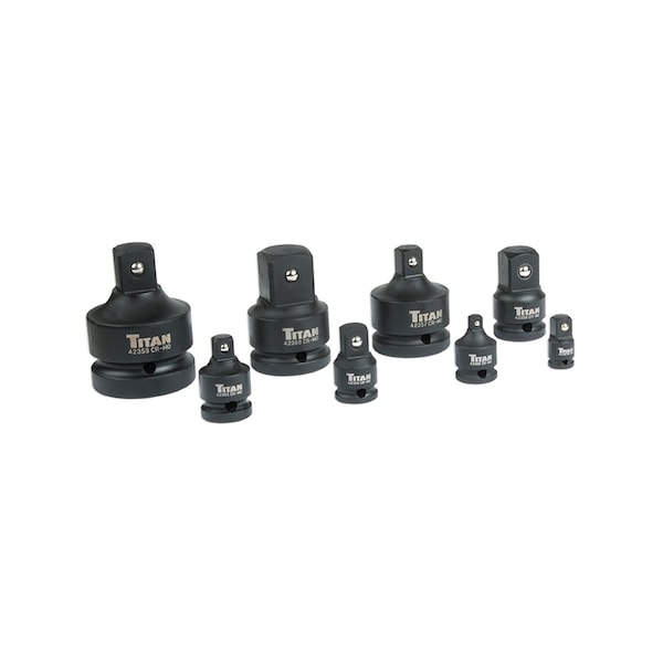 Titan Impact Adapter Set, 8 Piece TIT40000 | Zoro