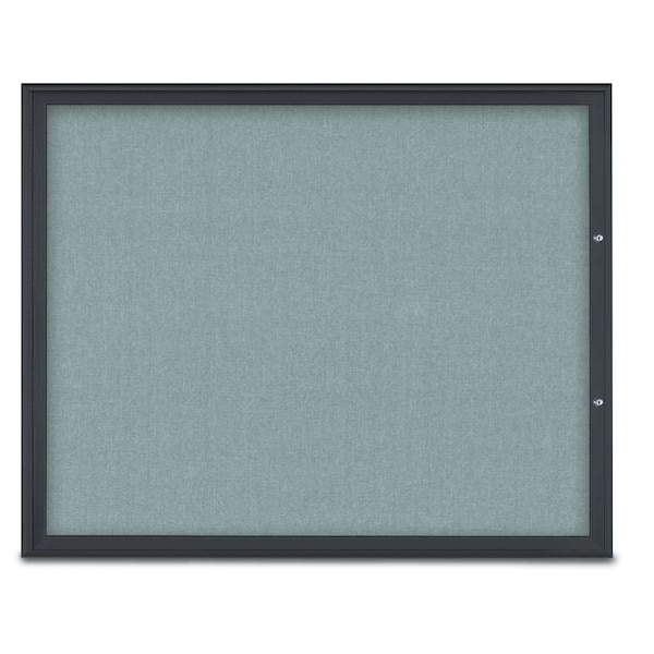 United Visual Products Single Door Radius Plus Corkboard, 60"X ...