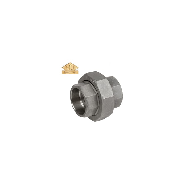 Smith-Cooper Socket Weld Union, 150lb, 304 2" 4381049050 | Zoro