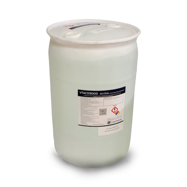 Acisolv Acid Detergent Cage Wash, 30 Gallon VTAC51830G | Zoro