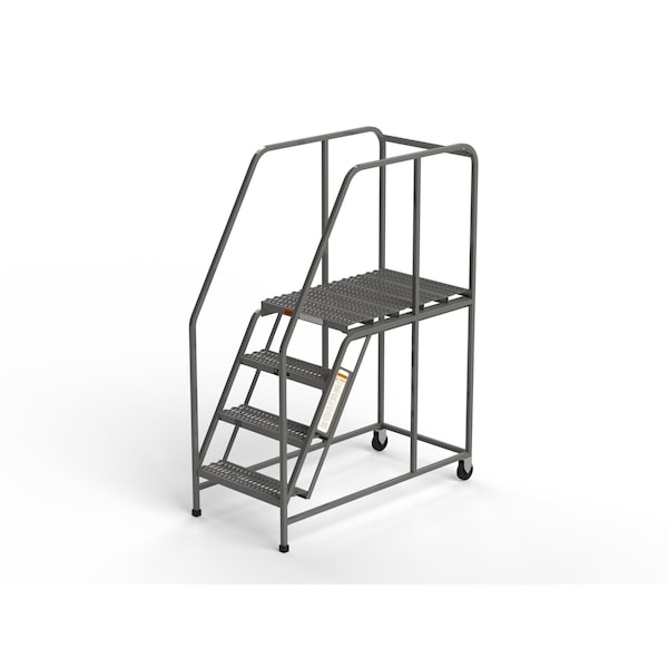 Ega Products Mobile Work Platform, 4 Steps, 24"W x 36"D Platform ...