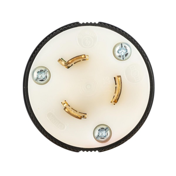 Hubbell Wiring Device-Kellems Locking Plug, L8-20P, 20 A, 480V AC ...