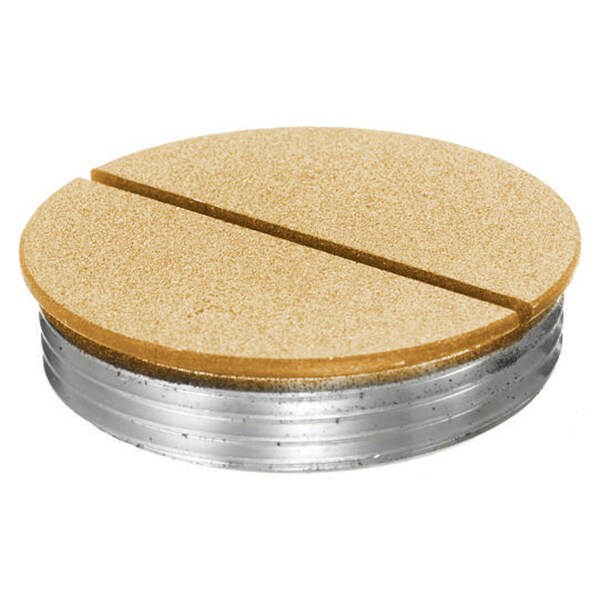 Hubbell Wiring Device-Kellems Electrical Box Cover, Round, Brass, Plug ...