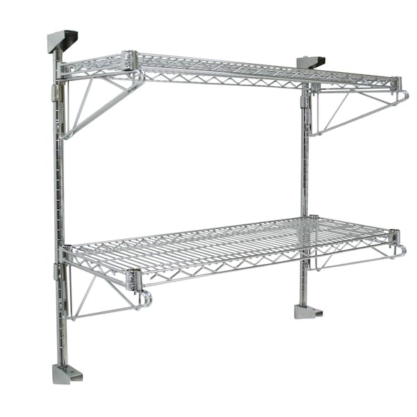 Technibilt Shelving Systems Wall Mount Shelv Kits, 1 Level, 18x48x14 ...