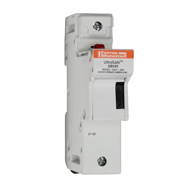 Mersen Fuse Holder, 50A Amp Range, 800V AC/1000V DC Volt Rating, 1 ...