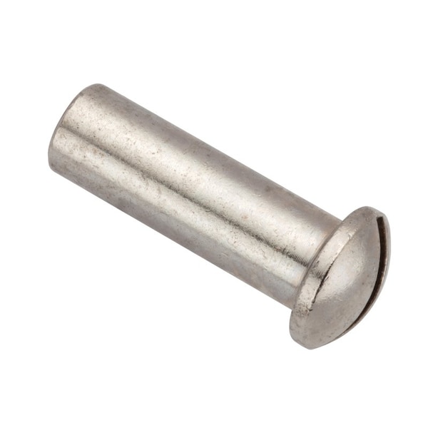 Ampg Barrel Nut, #8-32, 3/4 in Brl Lg, 1/4 in Brl Dia, Brass Chrome ...