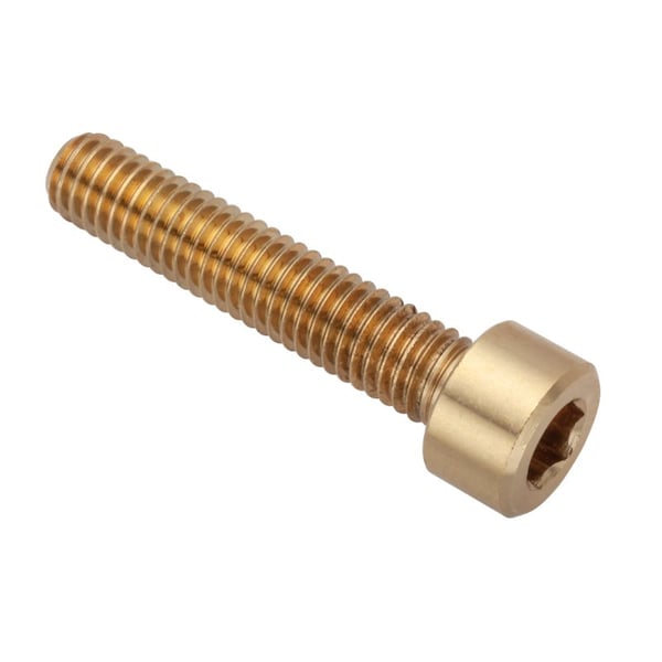Ampg M6 Socket Head Cap Screw, Plain Brass, 35 mm Length ZS550M6X35 | Zoro