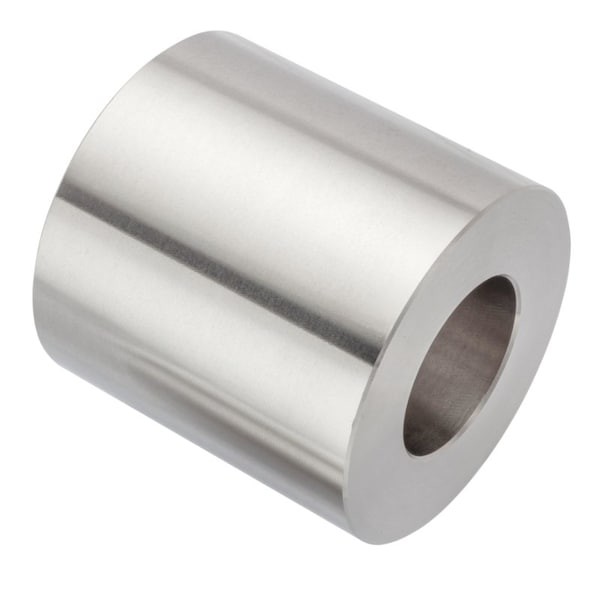 Ampg Spacer, 1 Screw Size, Plain 18-8 Stainless Steel, 2 Overall Lg, 1 ...