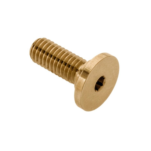 Ampg 1/4"-20 Socket Head Cap Screw, Plain Brass, 1/2 in Length ...