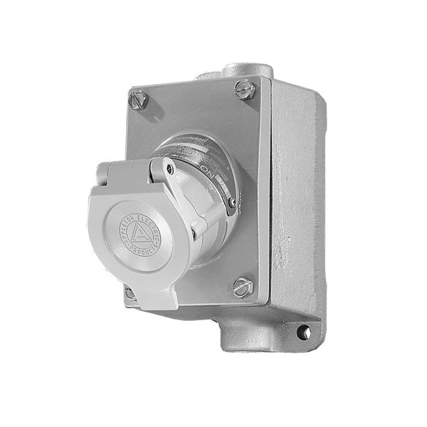 Appleton Electric 2W 3P 20A Hazardous Location Receptacle 120 VAC 5-20R ...
