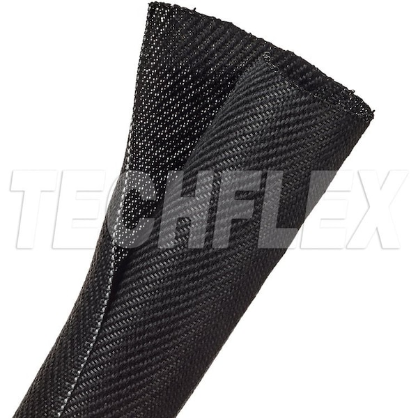 Techflex F6 FR WOVEN, 1-1/4", Black Wrap Around F6V1.25TB | Zoro