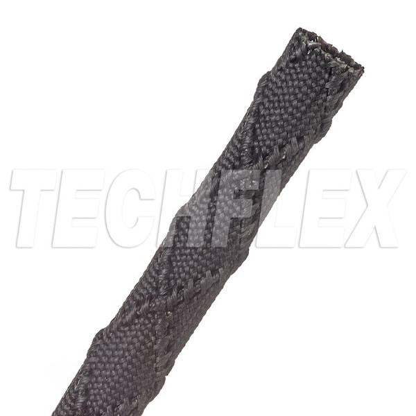 Techflex Cable Sleeve, 1/2 in Inside Dia., 7/8 in Max Bundle Dia., 50 ft, Black FGS0.50BK | Zoro