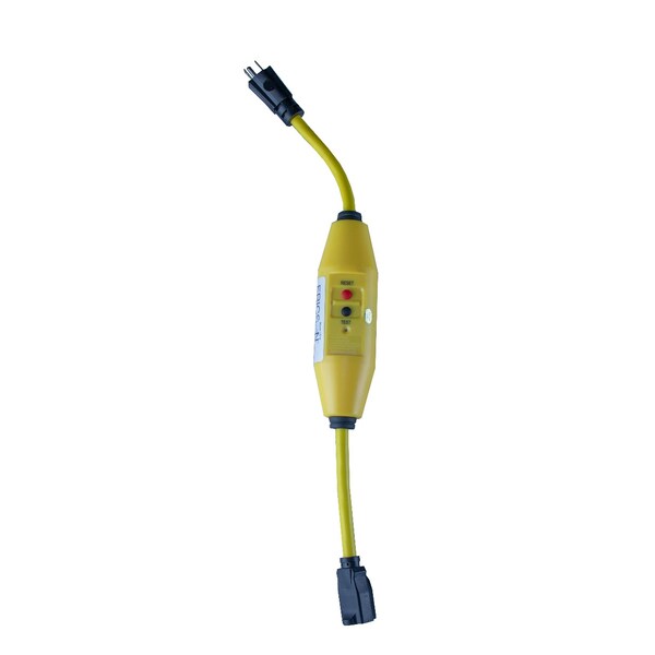 Ericson GFCI PORTABLE, 15A AUTO, 50FT INLINE, PR G103-50TT | Zoro