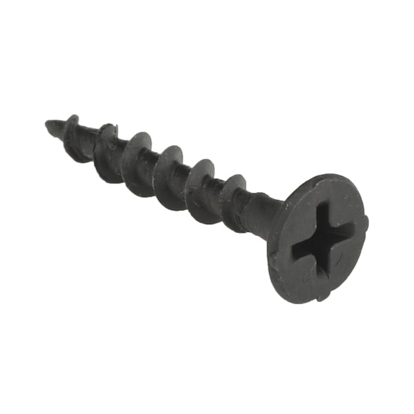 Zoro Select Drywall Screw, #6 x 1 in, Steel, Flat Head Phillips Drive ...